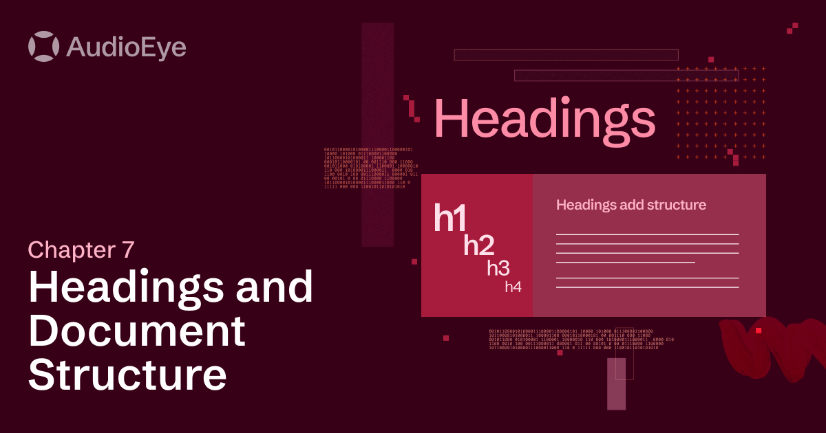 Headings and Document Structure | Accessible Coding | AudioEye Learning