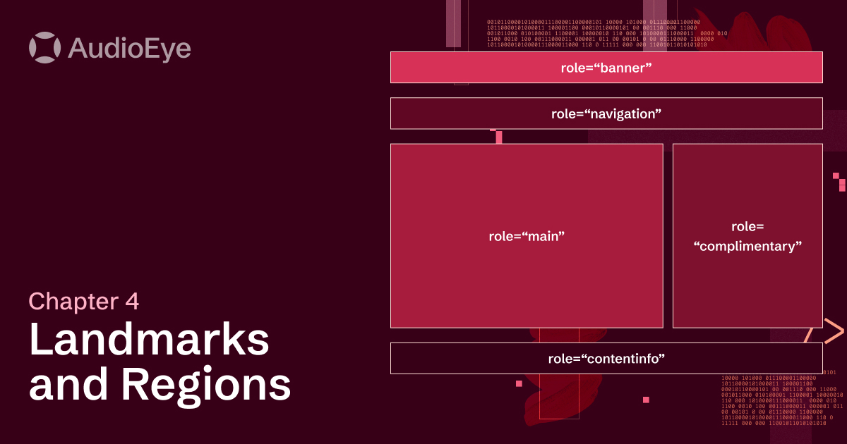 Landmarks and Regions | Accessible Coding | AudioEye Learning