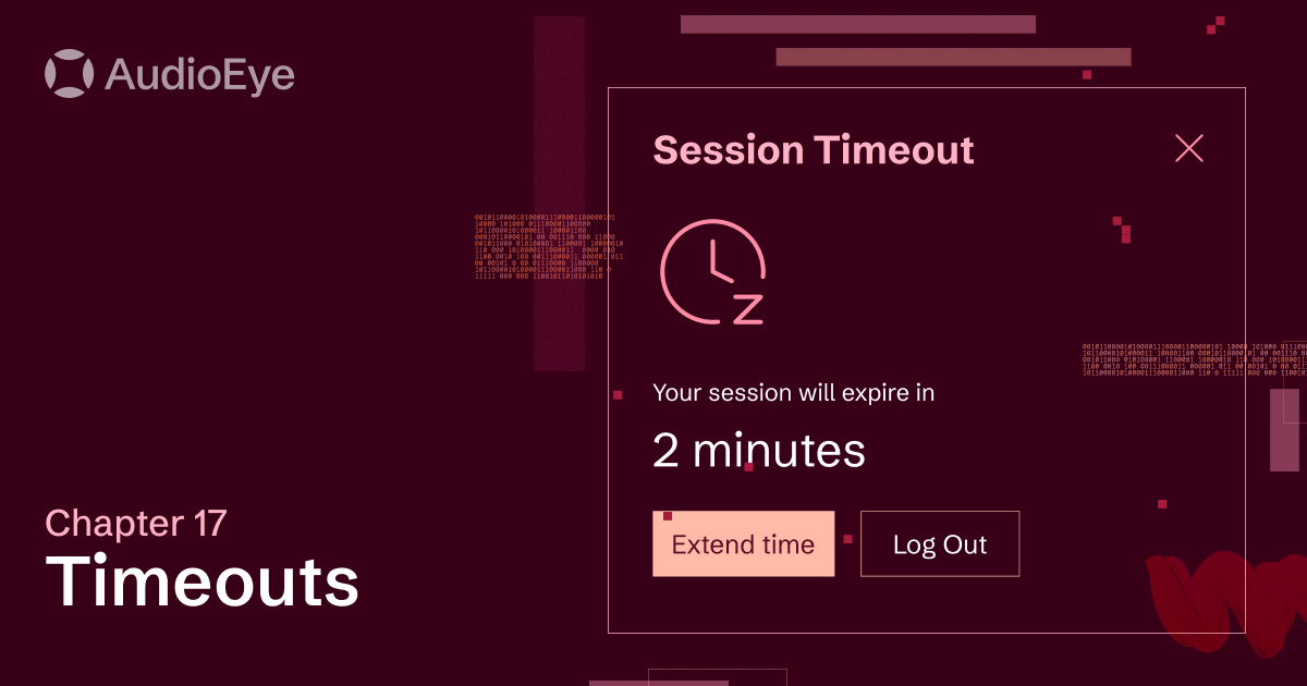 Timeouts | Accessible Coding | AudioEye Learning