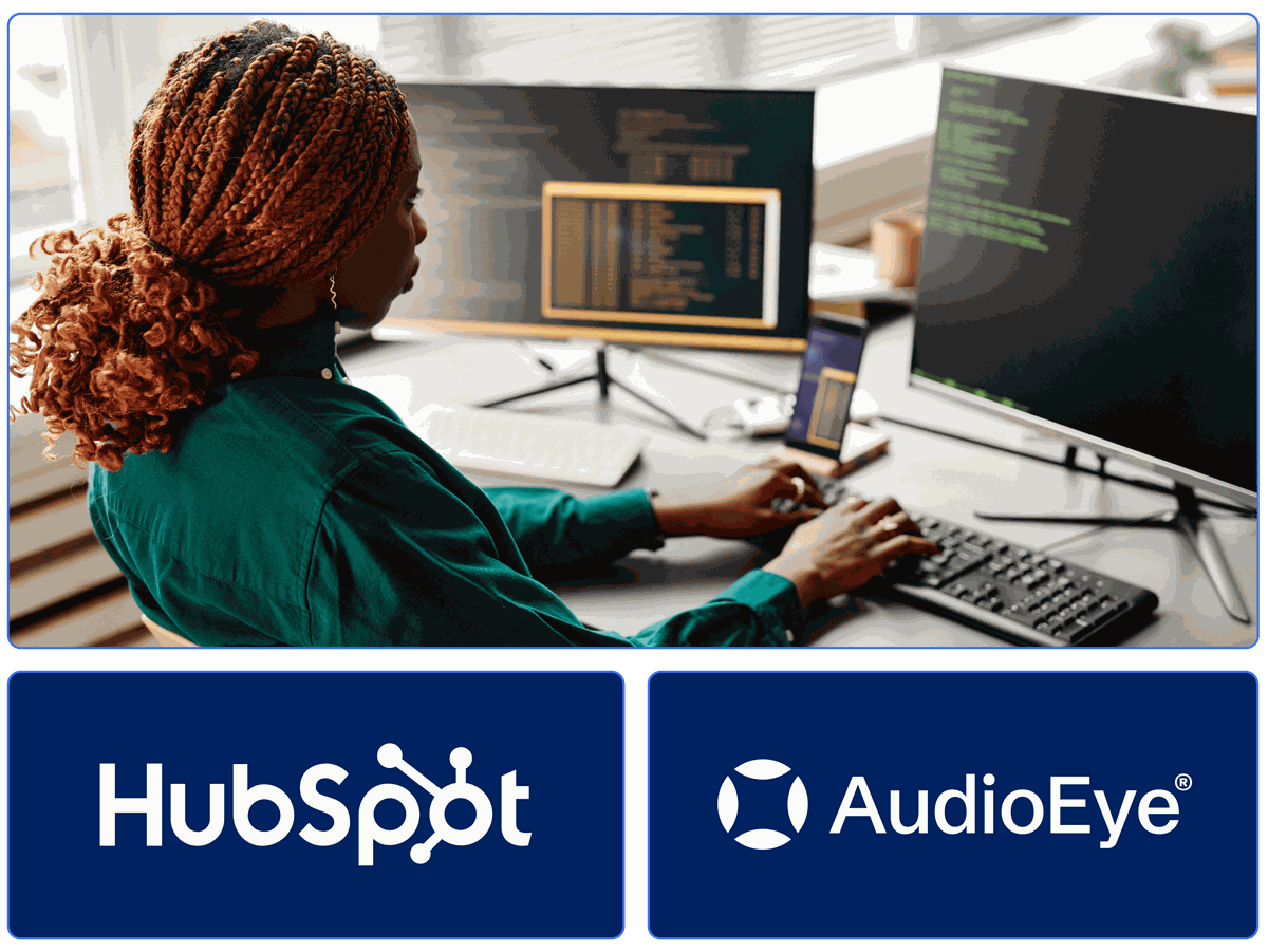 HubSpot Web Accessibility ADA & WCAG Compliance Solutions | AudioEye®