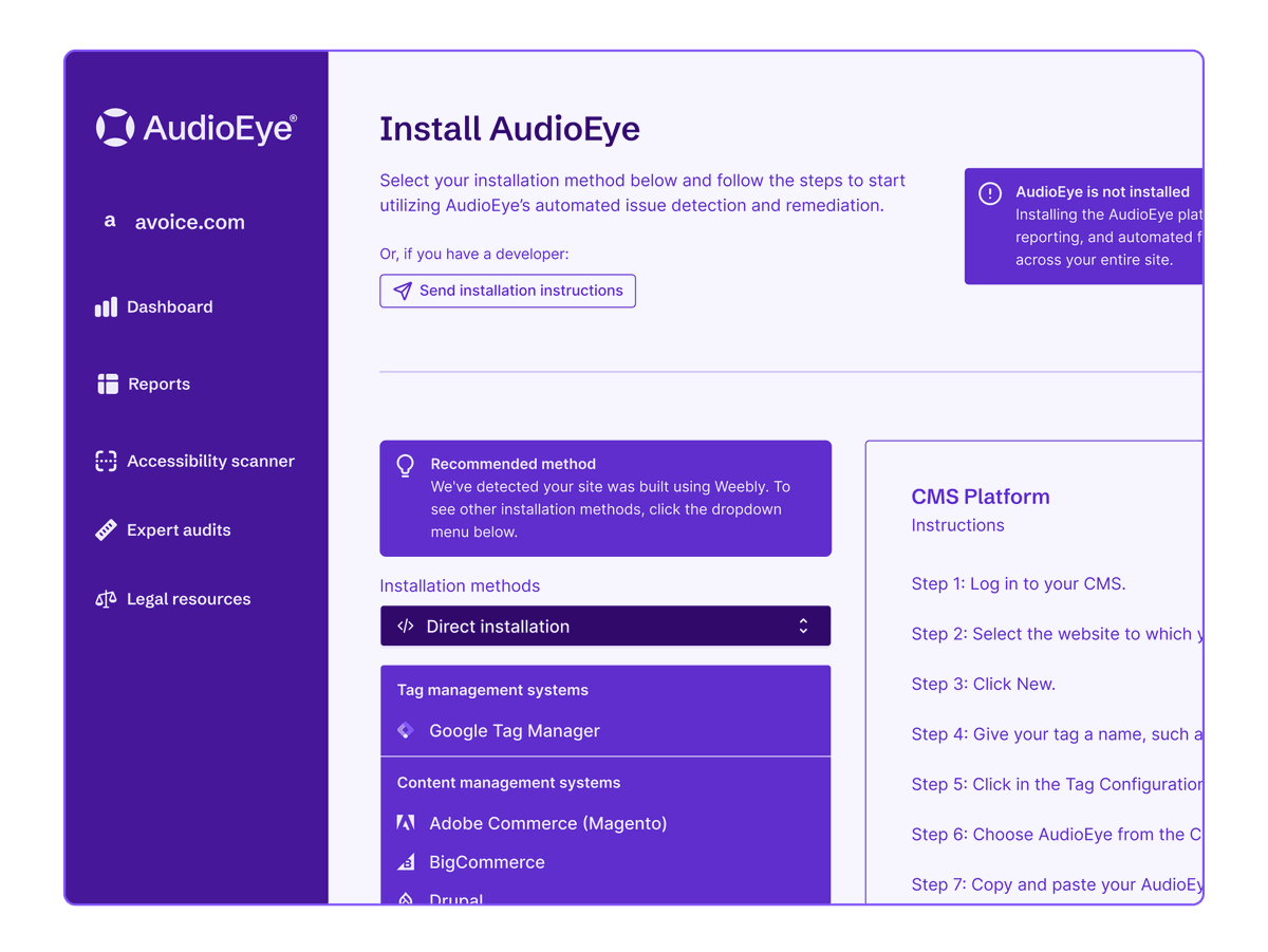 HubSpot Web Accessibility ADA & WCAG Compliance Solutions | AudioEye®
